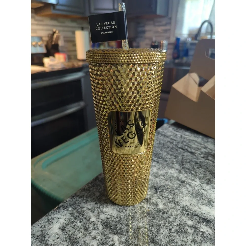 Starbucks | Dining | Starbucks Gold Las Vegas Tumbler 24 Oz Gold ...